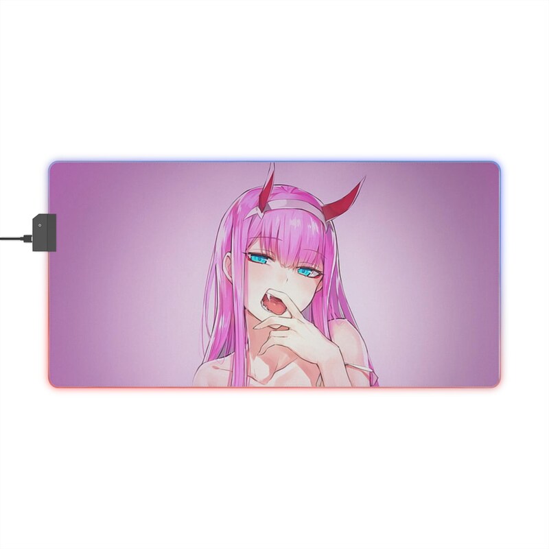 Anime Girl Mousepad Rgb Etsy