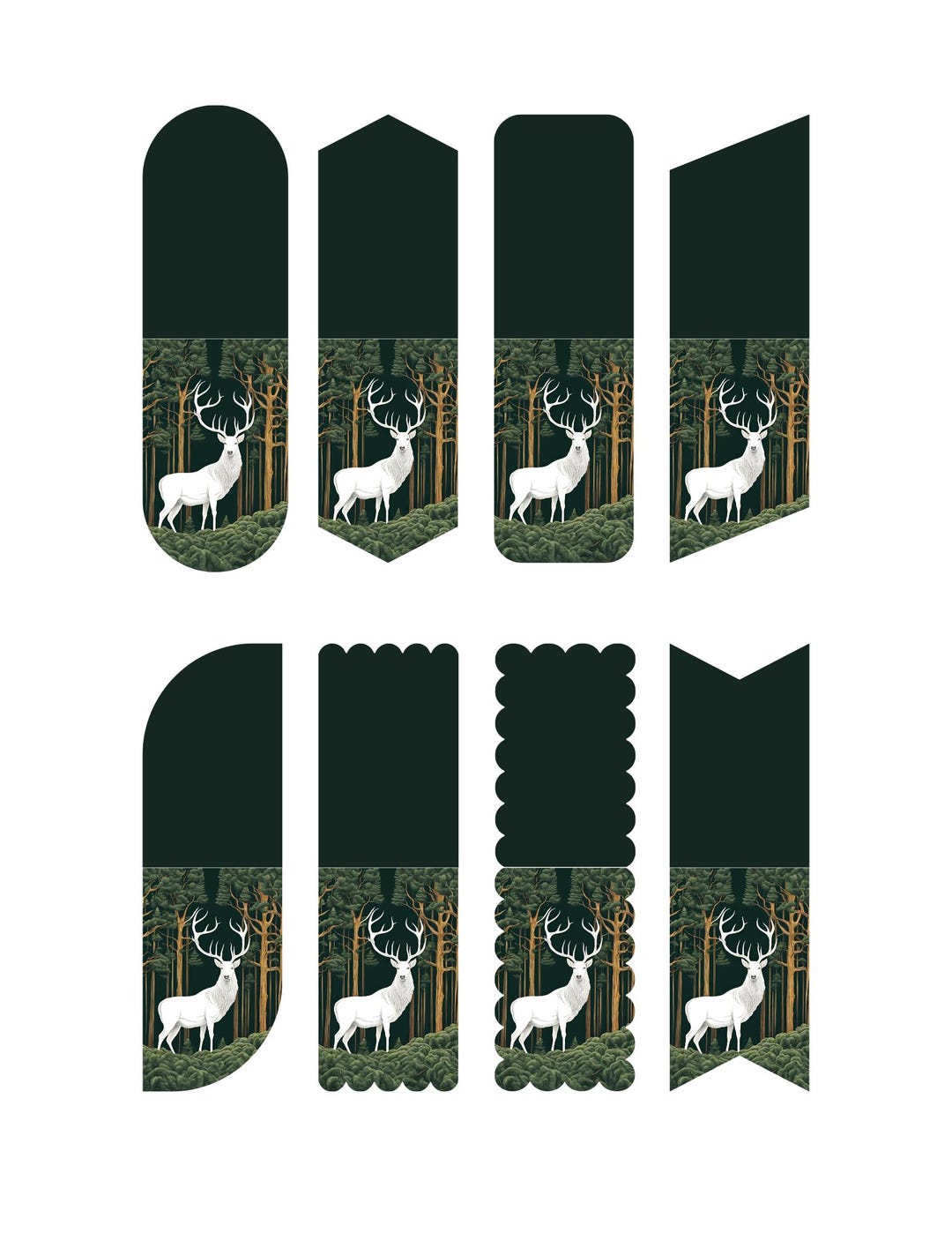 White Stag of Terrasen, Throne of Glass Inspired Magnetic Bookmark - Etsy