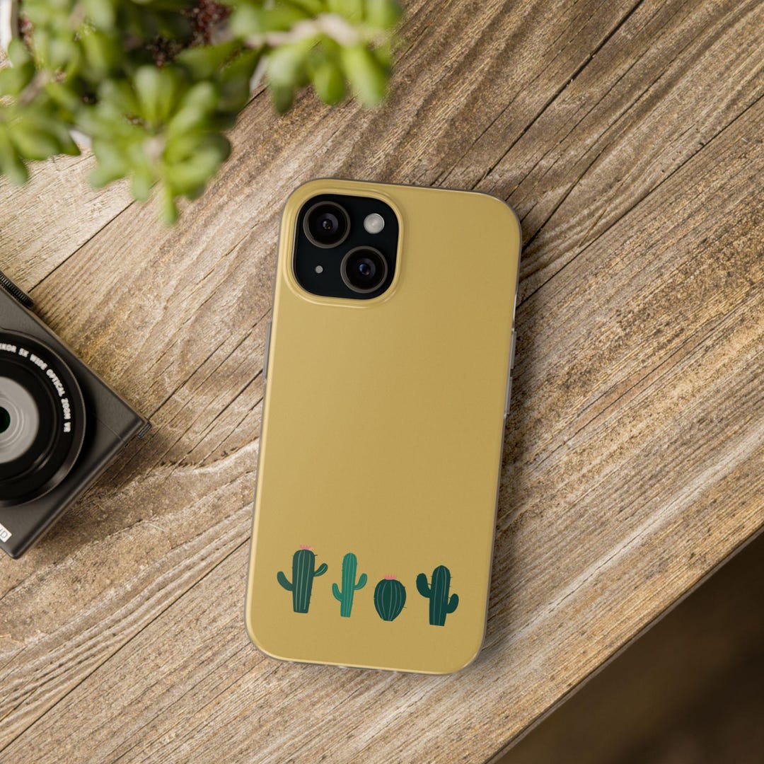 Cactus Phone Case, Yellow iPhone Case, Cacti Samsung Case, Succulent ...