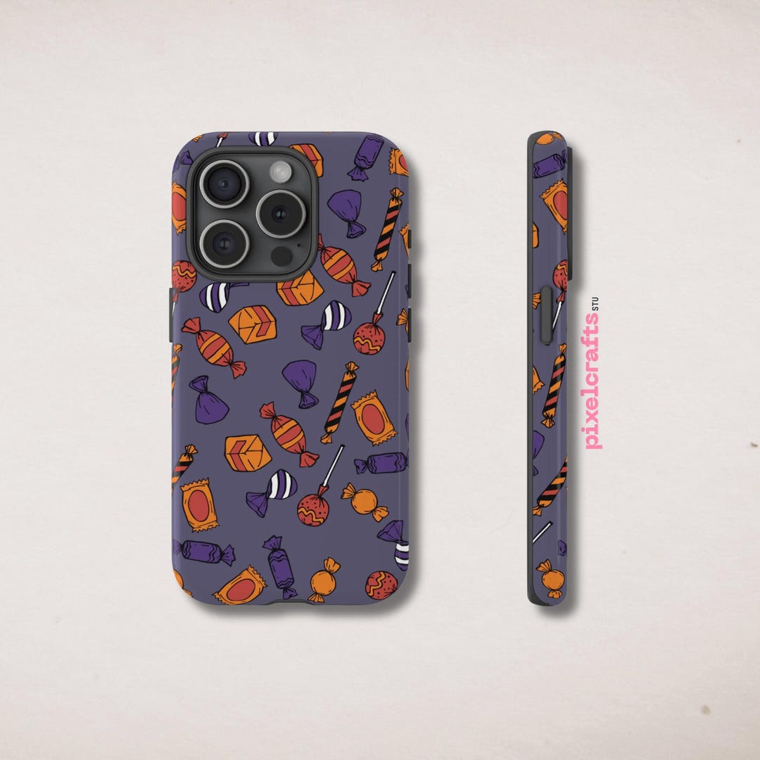 Halloween Candy Phone Case for iPhone 17 16 15 14 Pro Max Samsung S24 ...