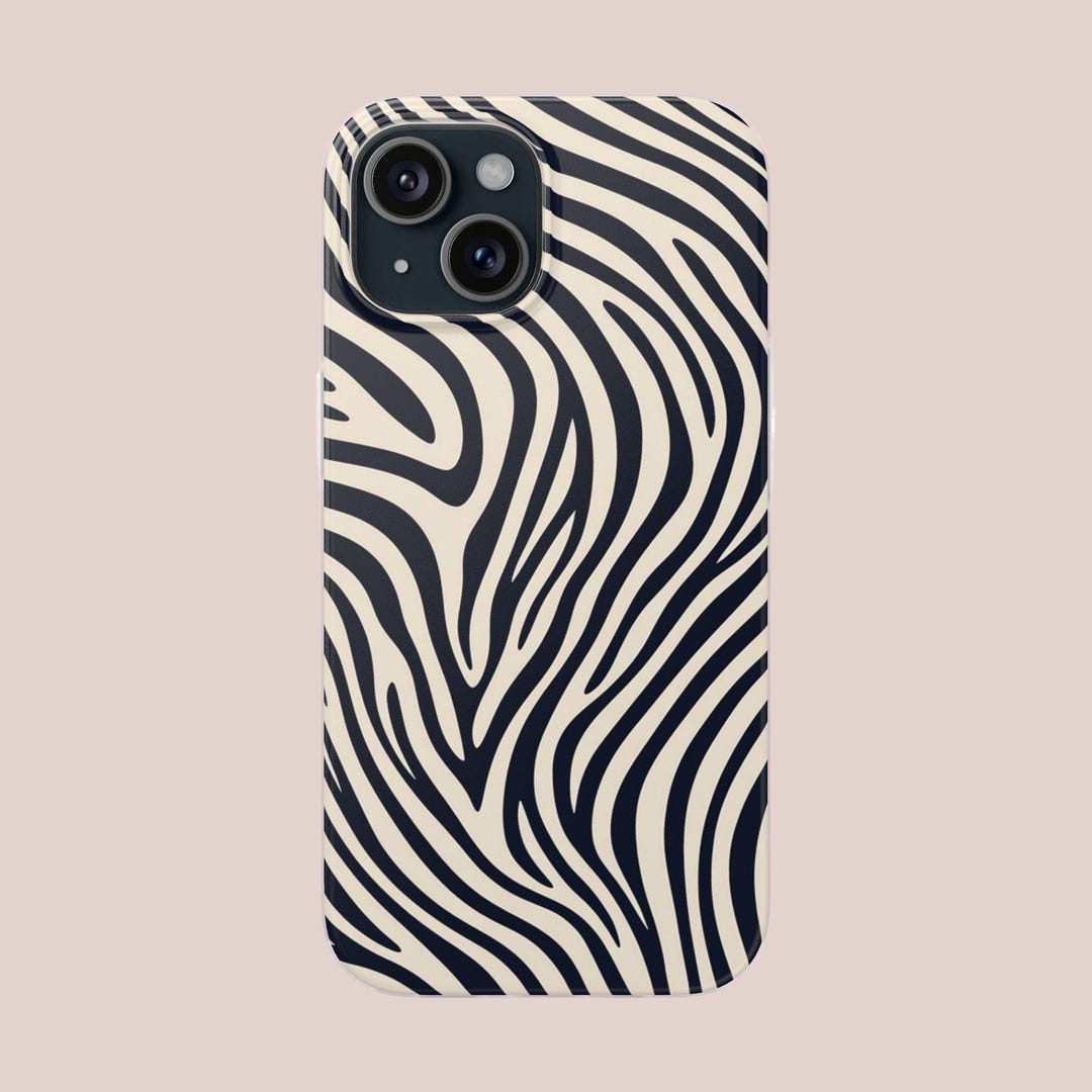 Black and White Abstract Flexi Phone Case for iPhone and Samsung Galaxy ...