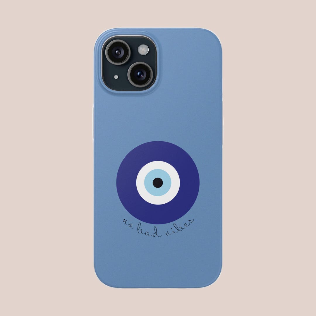 Nazar Evil Eye Phone Case - Blue Flexi Case for iPhone and Samsung ...