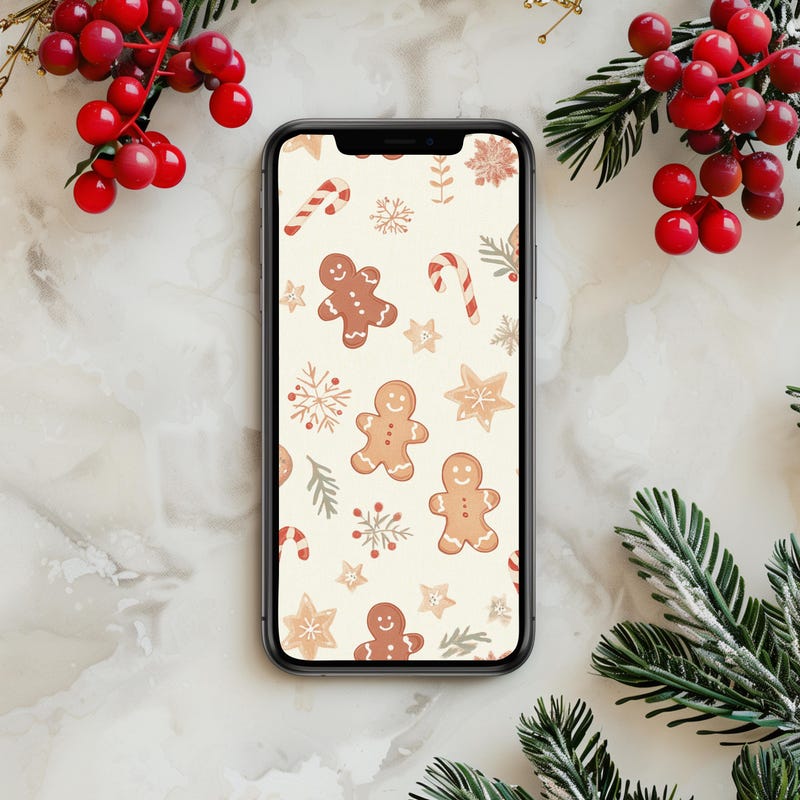 Pink Gingerbread Wallpaper - Etsy