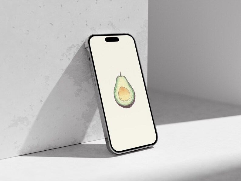 Matching Avocado Couple Phone Wallpapers, Cute Avocado Backgrounds for ...