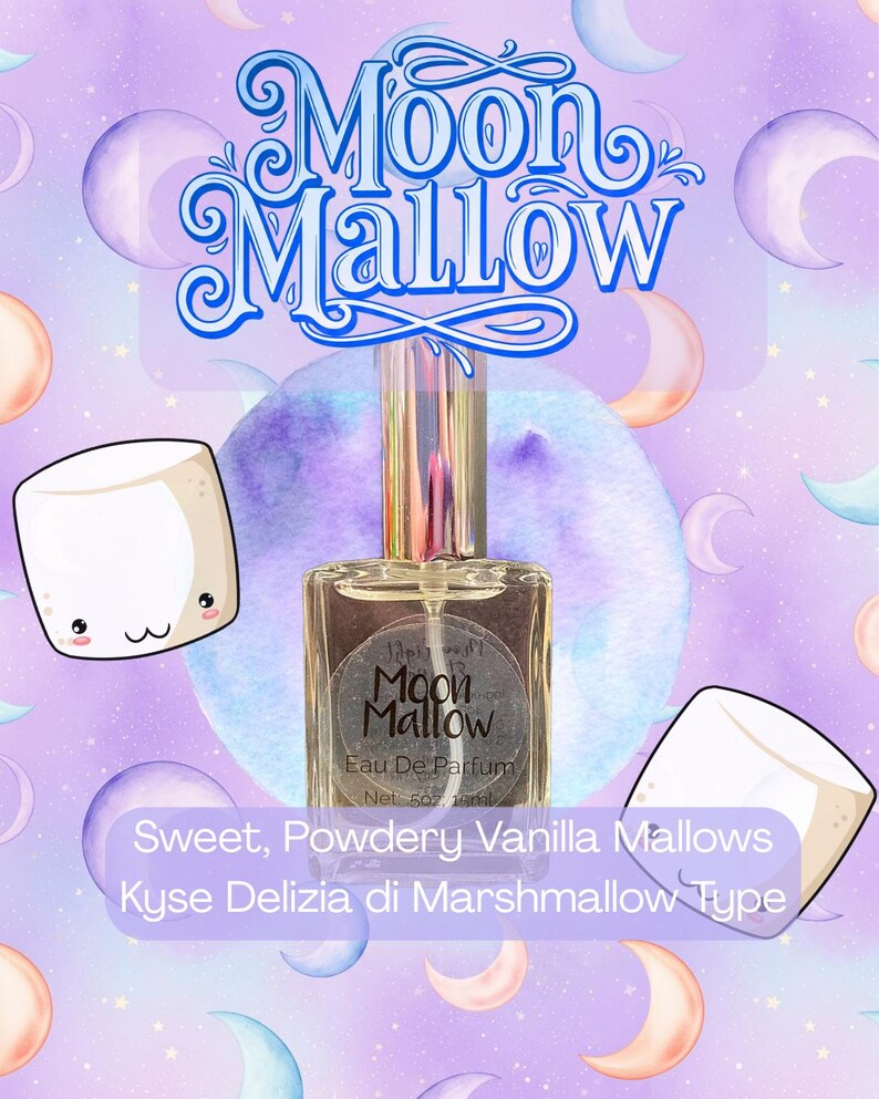 Moon Mallow Perfume. Sweet, Marshmallow Gourmand. Eau De Parfum. - Etsy
