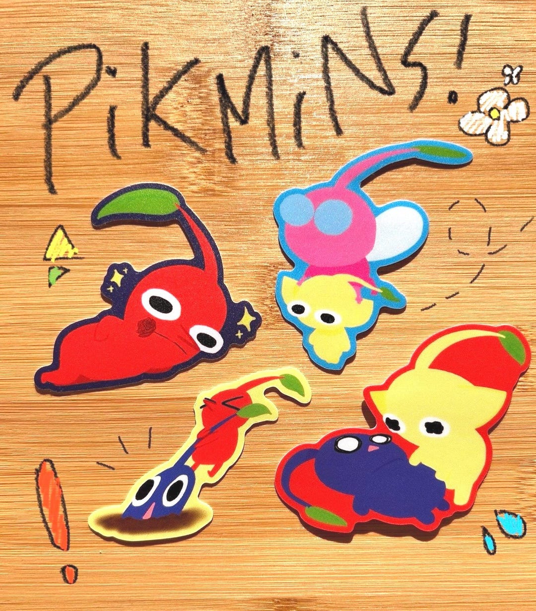 Silly Pikmin Stickers - Etsy