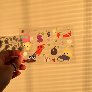 Pikmin Clear Sticker Sheet! - Etsy