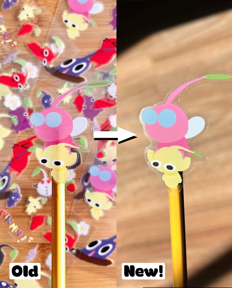 Pikmin Clear Sticker Sheet! - Etsy
