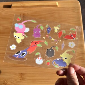 Pikmin Clear Sticker Sheet! - Etsy