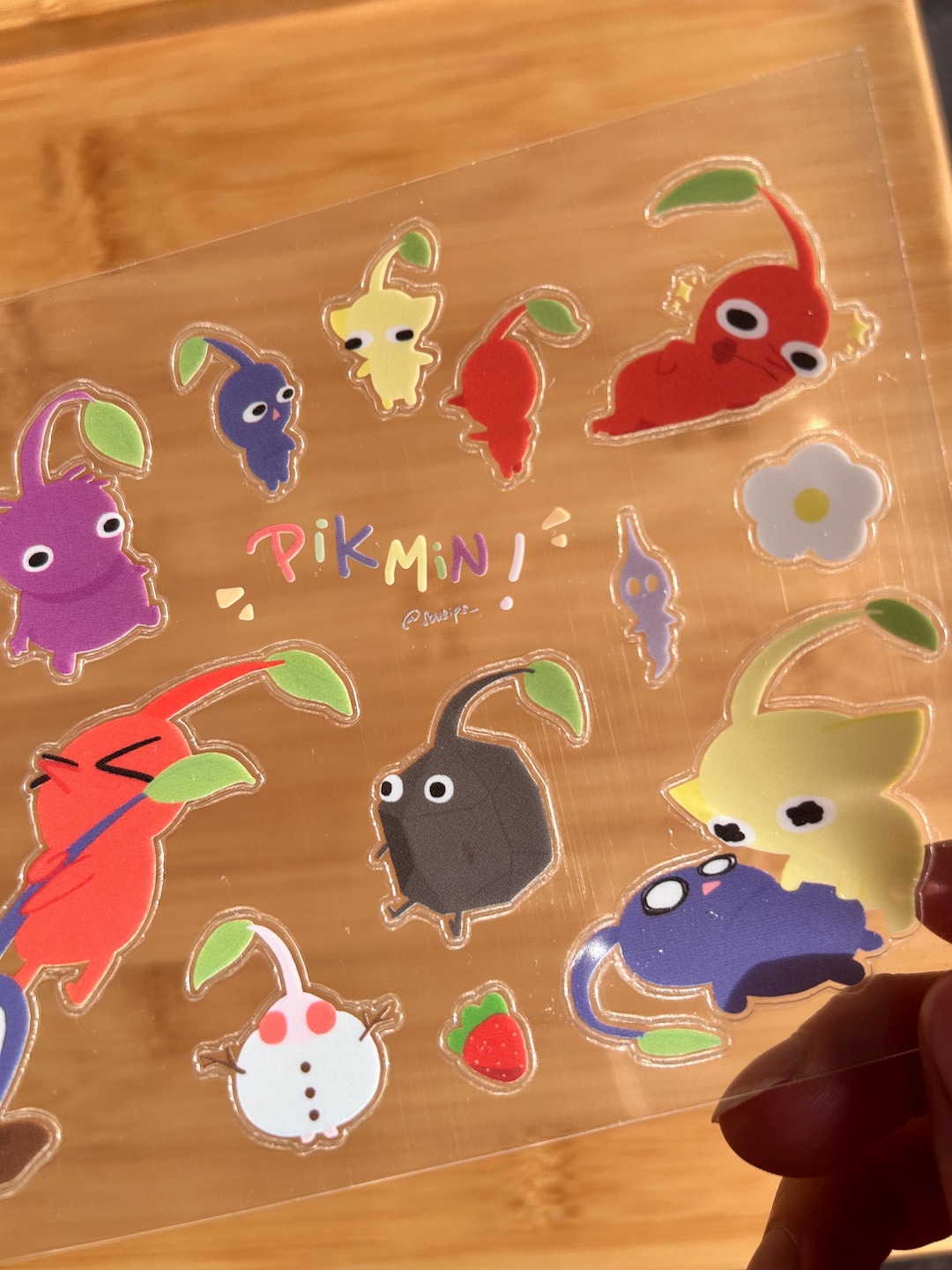 Pikmin Clear Sticker Sheet! - Etsy