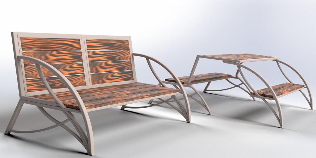 Bench Convertible. Park Bench. Picnic Table. Expandable Table Bench. - Etsy