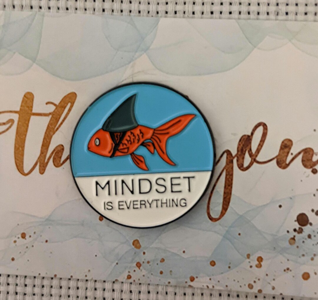 Mindset is Everything Goldfish Shark Funny Subversive Sassy Hilarious ...