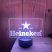 3D LED Lamp Heineken - Etsy