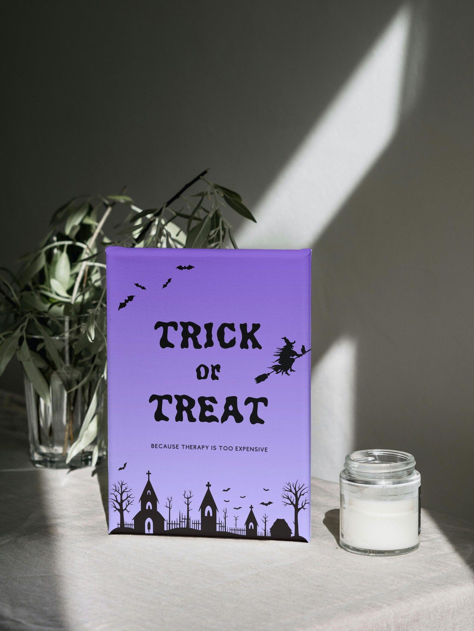 Printable Halloween Poster Funny Halloween Wall Art Digital Download ...