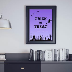 Printable Halloween Poster Funny Halloween Wall Art Digital Download ...