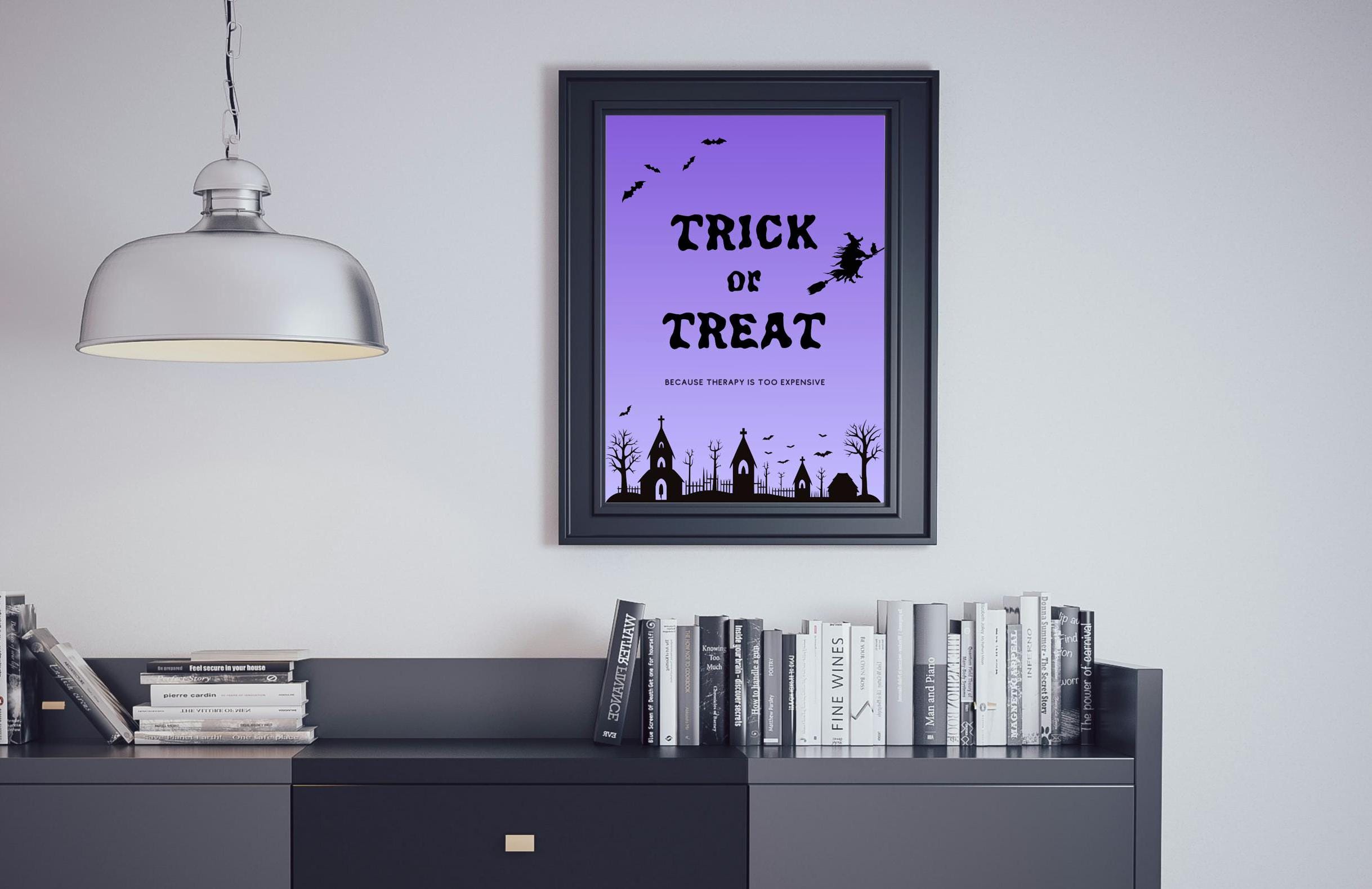 Printable Halloween Poster Funny Halloween Wall Art Digital Download ...