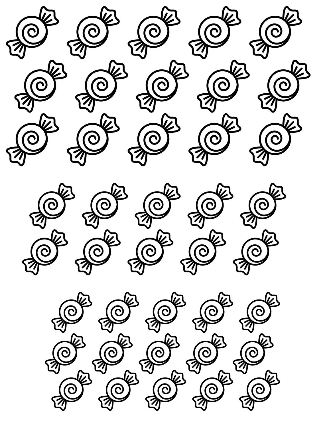 Candy Transfer Template - Etsy