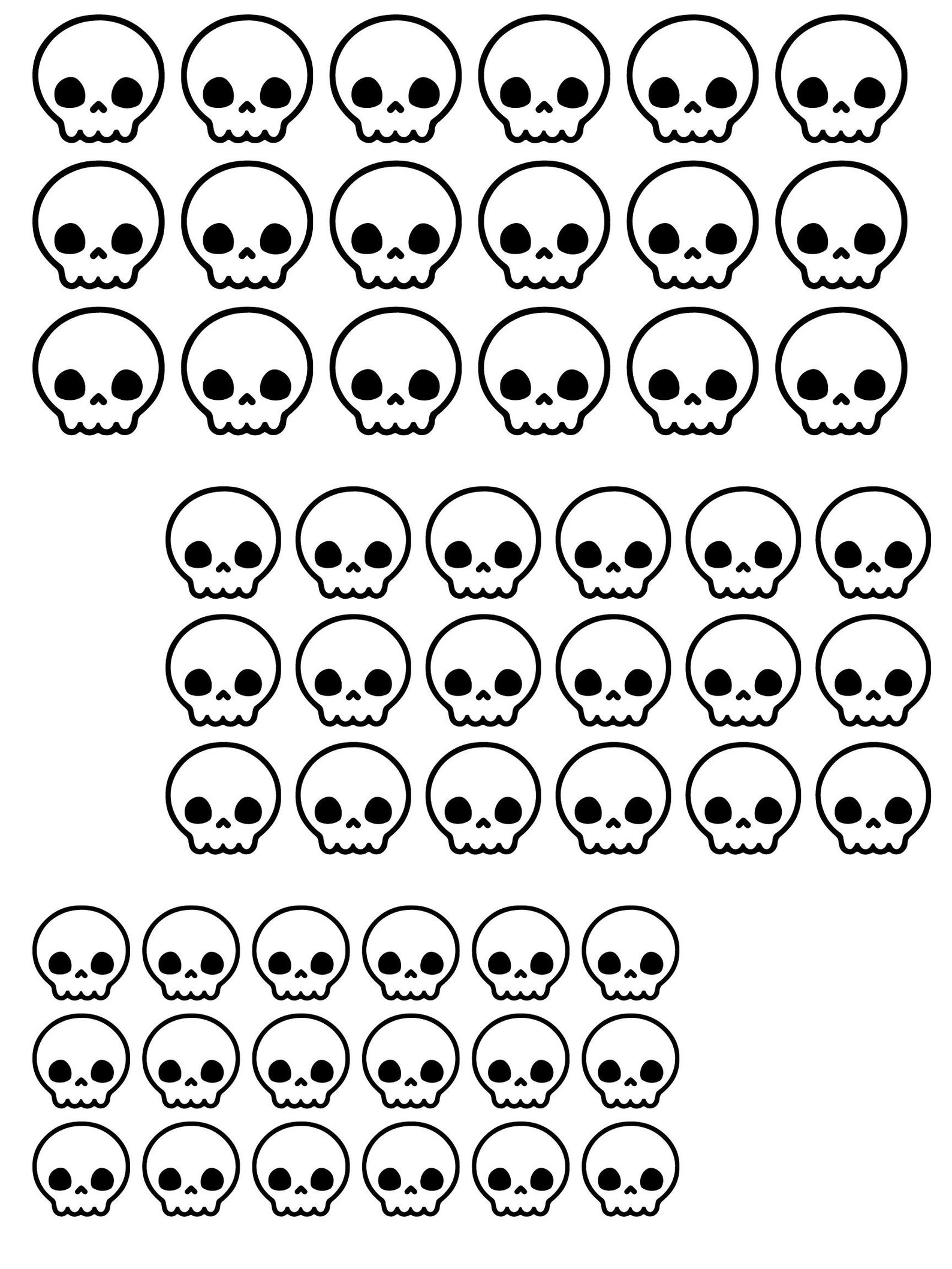 Skull Transfer Template - Etsy