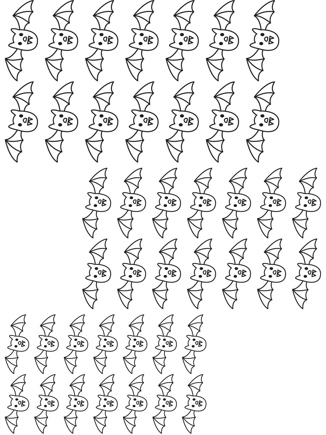 Bat Transfer Template - Etsy