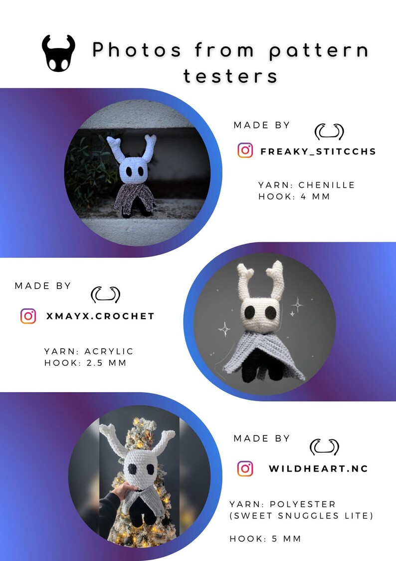 Hollow Knight Crochet Pattern PDF - Etsy