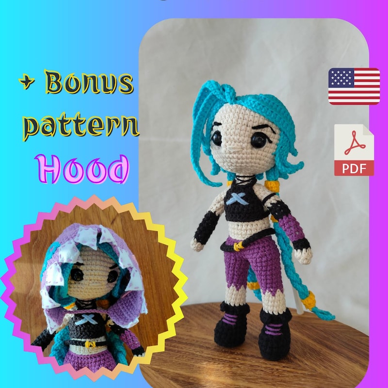 Arcane Jinx Hood - Etsy