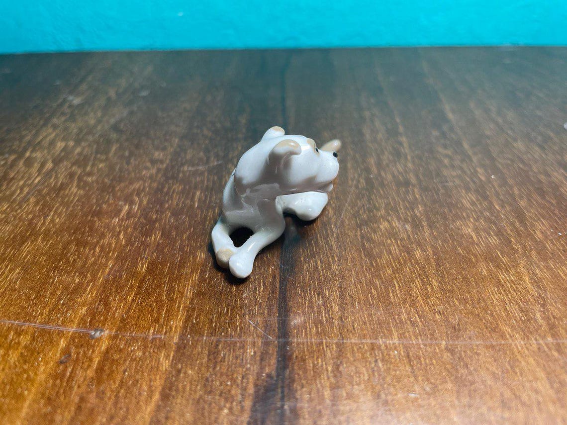 Antique Porcelain Figurine, LFZ Dog Mini. Used. - Etsy