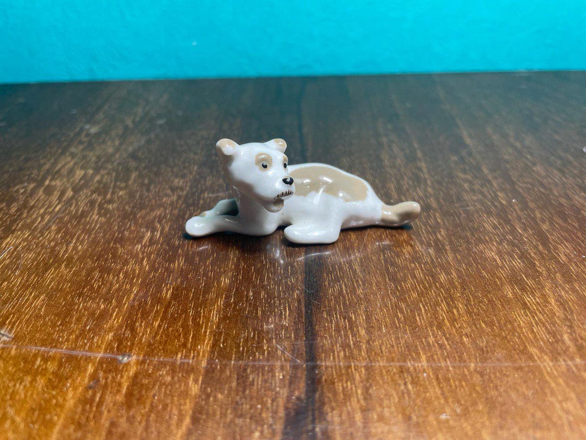 Antique Porcelain Figurine, LFZ Dog Mini. Used. - Etsy