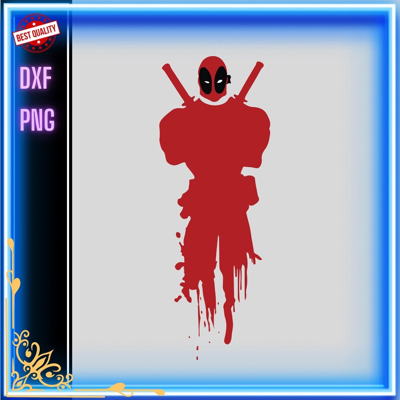 Paquete de Svg de Deadpool, Deadpool Png, Svg de superhéroe, Svg de ...