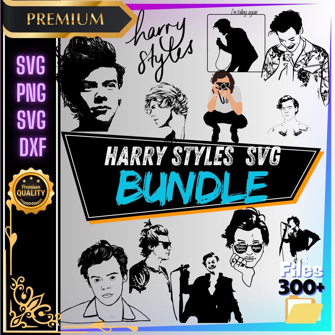 Harry Styles Svg Bundle, Sublimation Designs, Clipart Printable ...