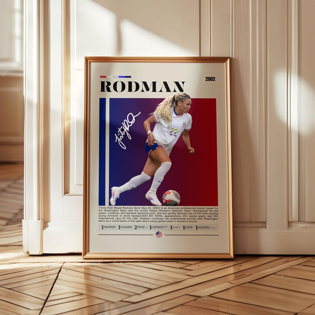 Trinity Rodman Poster, USWNT Soccer Wall Art (digital Download) - Etsy