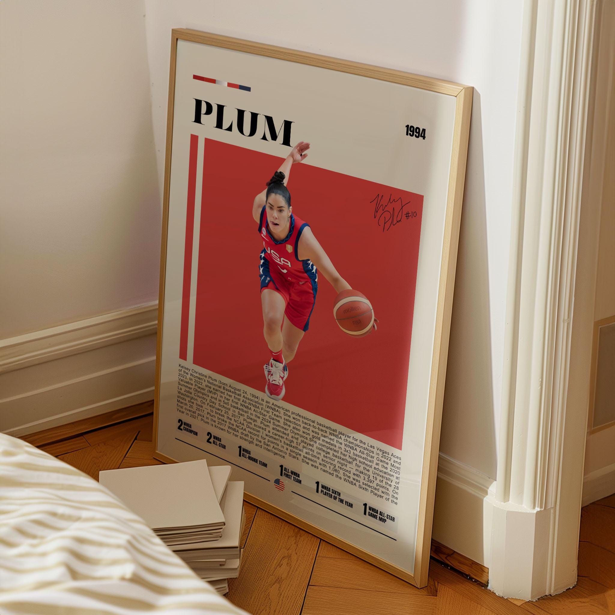 Kelsey Plum Poster, American Basketball Player, WNBA Poster, Sports ...