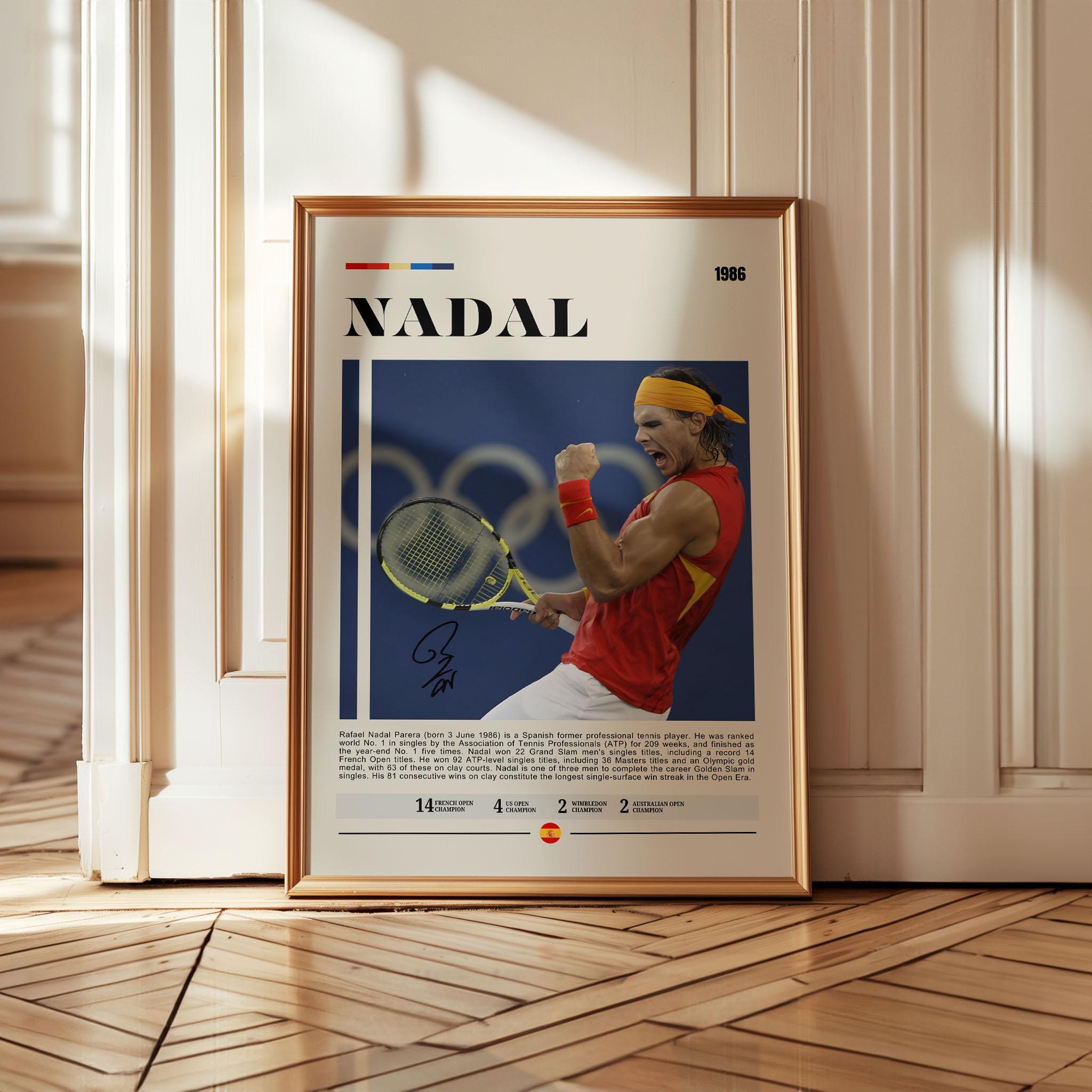 Rafael Nadal Poster, Tennis Poster, Motivational Poster, Sports Poster ...