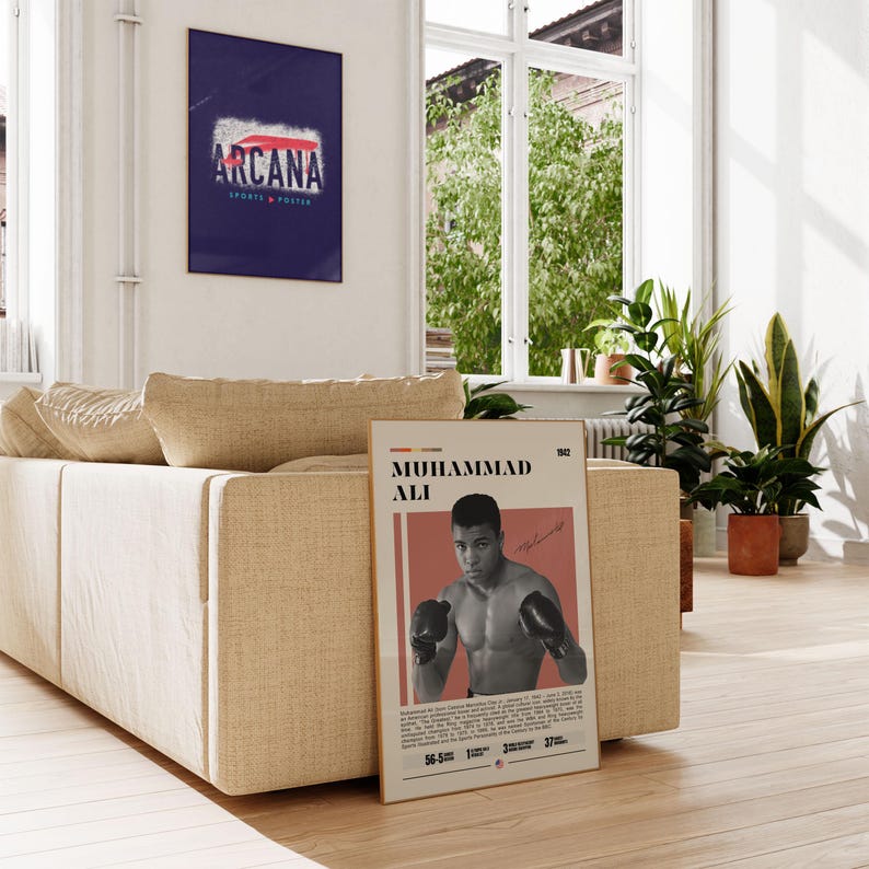 Muhammad Ali Poster, Muhammad Ali Boxing, Boxing Legend Wall Art ...
