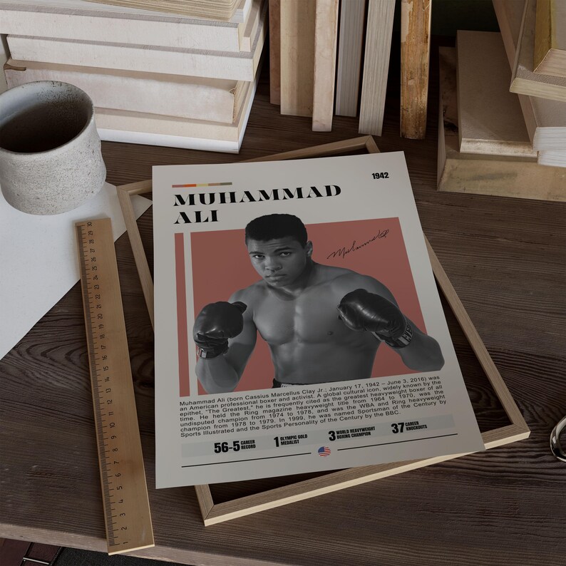 Muhammad Ali Poster, Muhammad Ali Boxing, Boxing Legend Wall Art ...