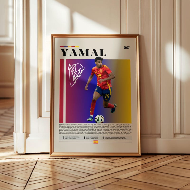 Lamine Yamal Poster - Etsy