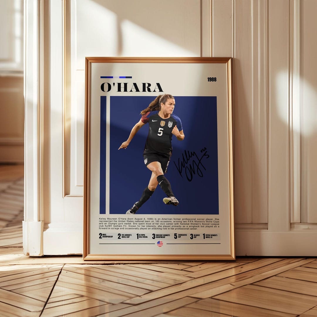 Kelley O'hara Poster, Women’s Soccer, Sports Poster, Football Player ...