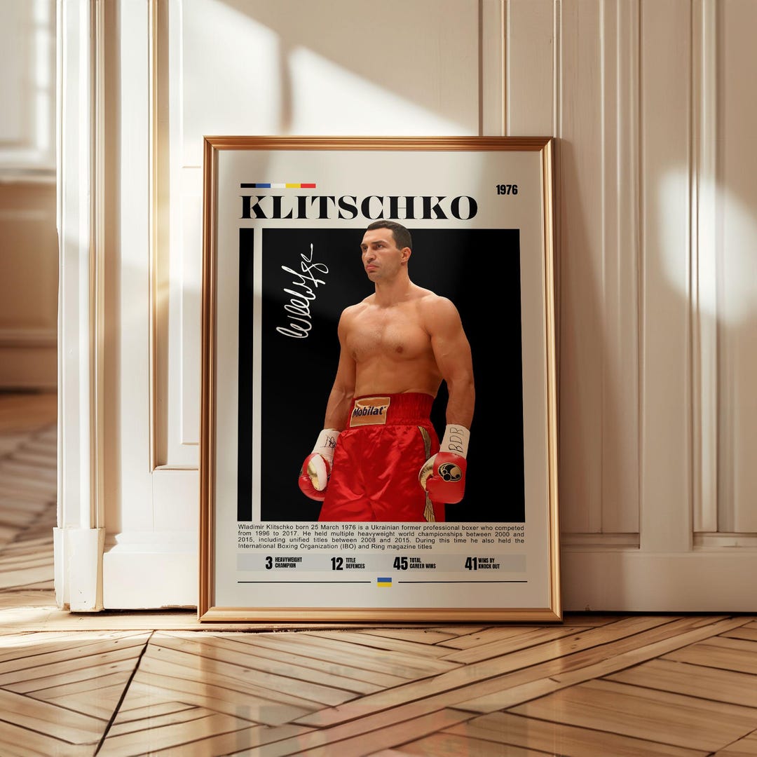 Wladimir Klitschko Poster, MMA Poster, Boxing Poster, Sports Poster ...