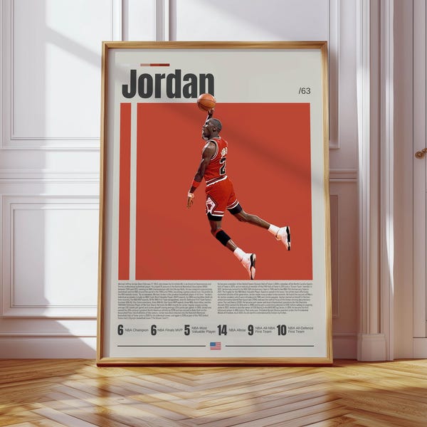 Michael Jordan Poster - Etsy