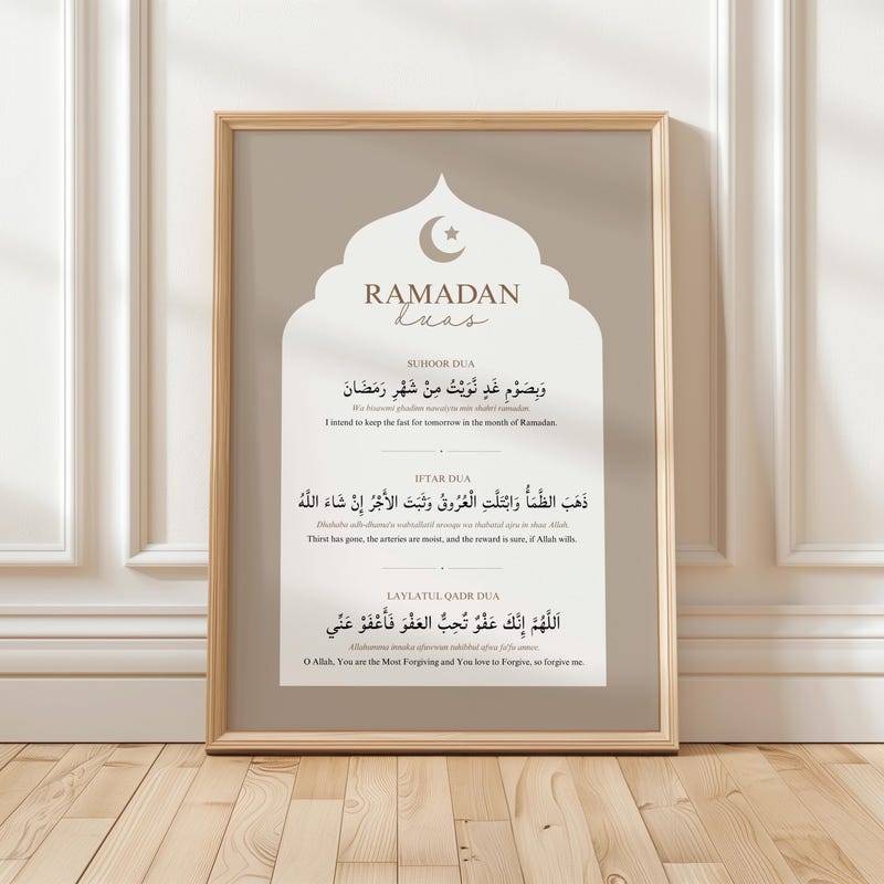 Islamic Ramadan Poster - Etsy