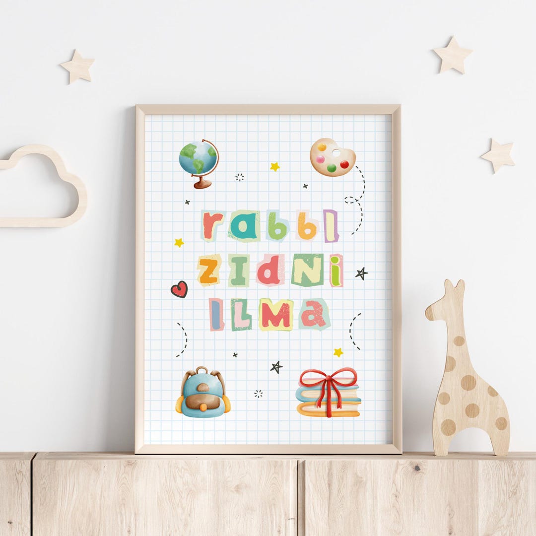 Rabbi Zidni Ilma Poster Islamic Nursery Art, Digital Download, Dua for ...