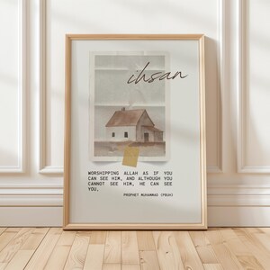 Ihsan Hadith Islamic Wall Art, Digital Download, Modern Islamic Home ...