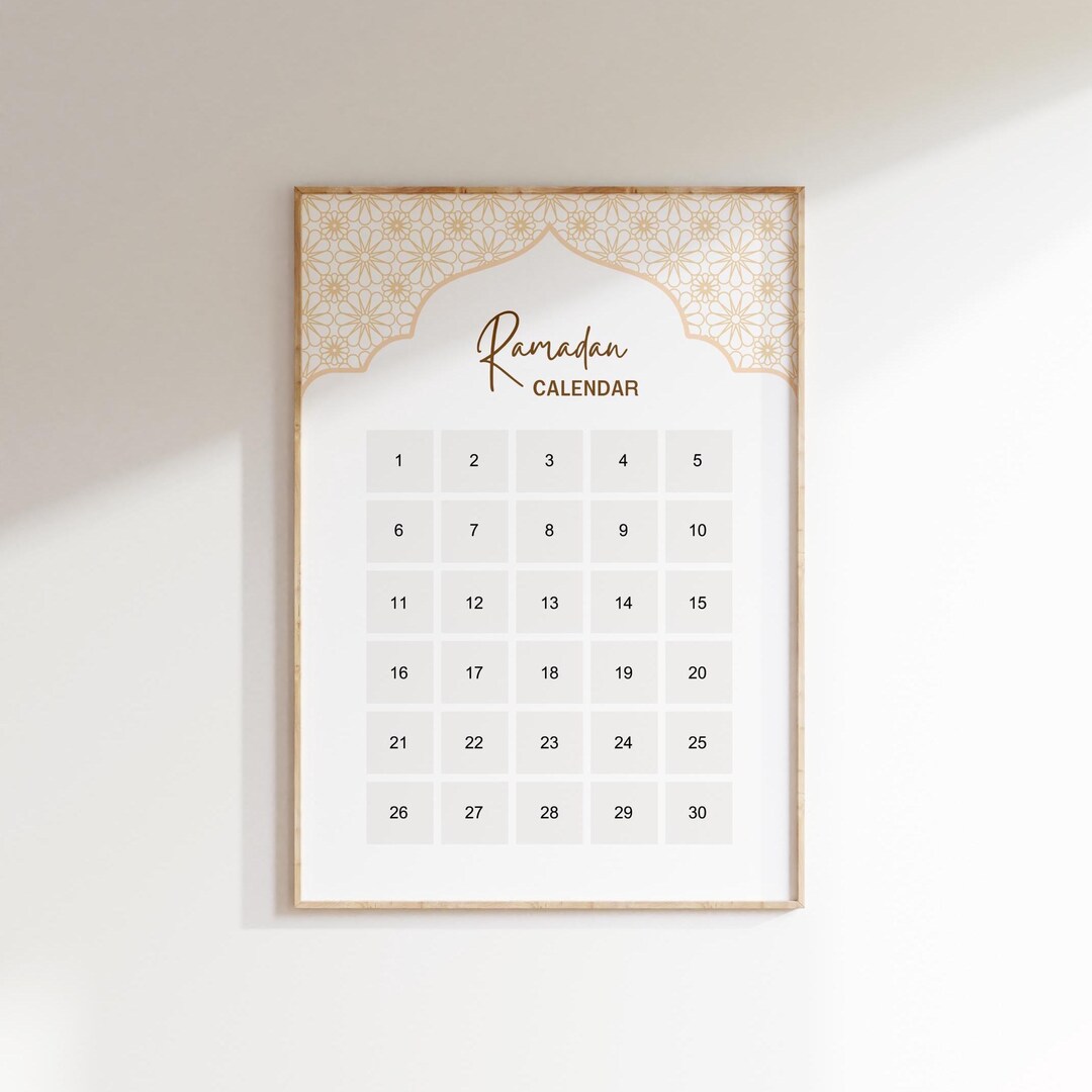 Ramadan Calendar, Ramadan Planner Countdown, Ramadan Kareem Decoration ...