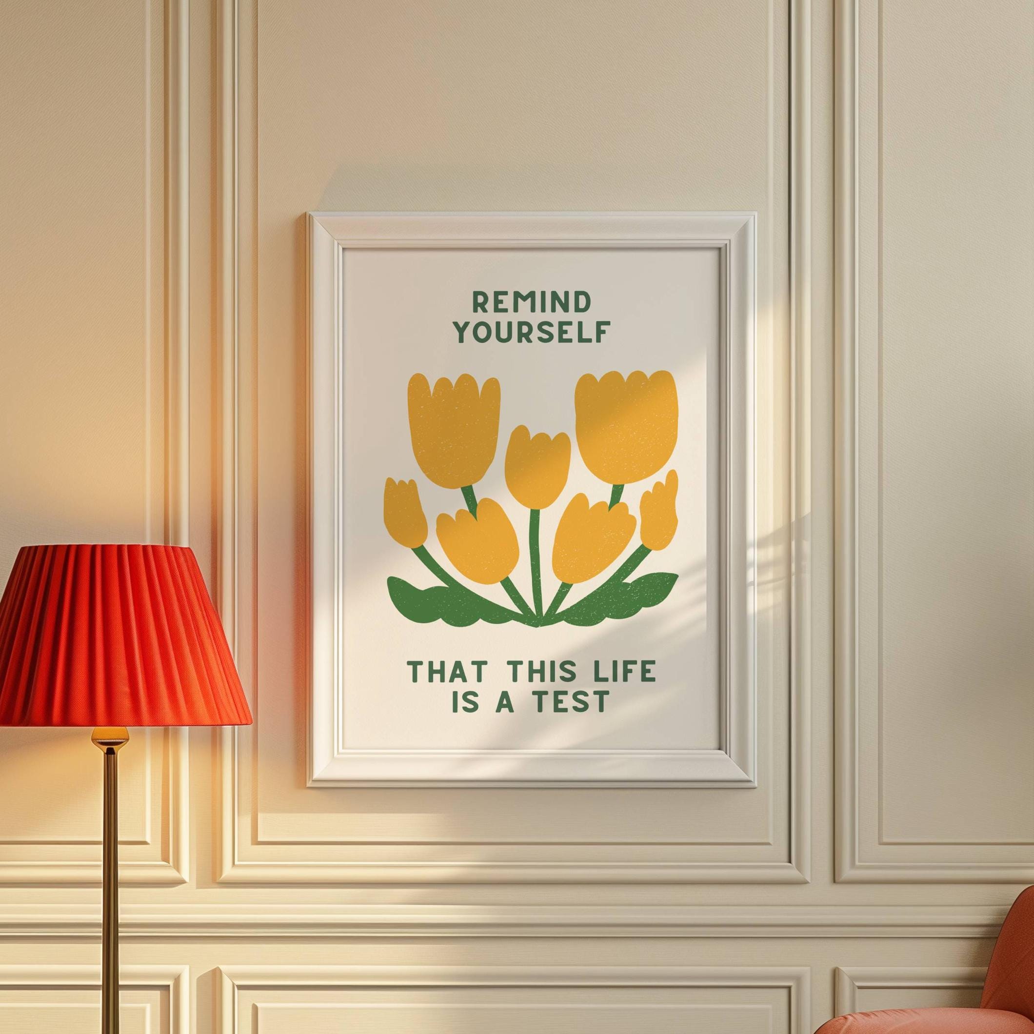 This Life is a Test Islamic Wall Art Digital Download, Modern Islamic ...