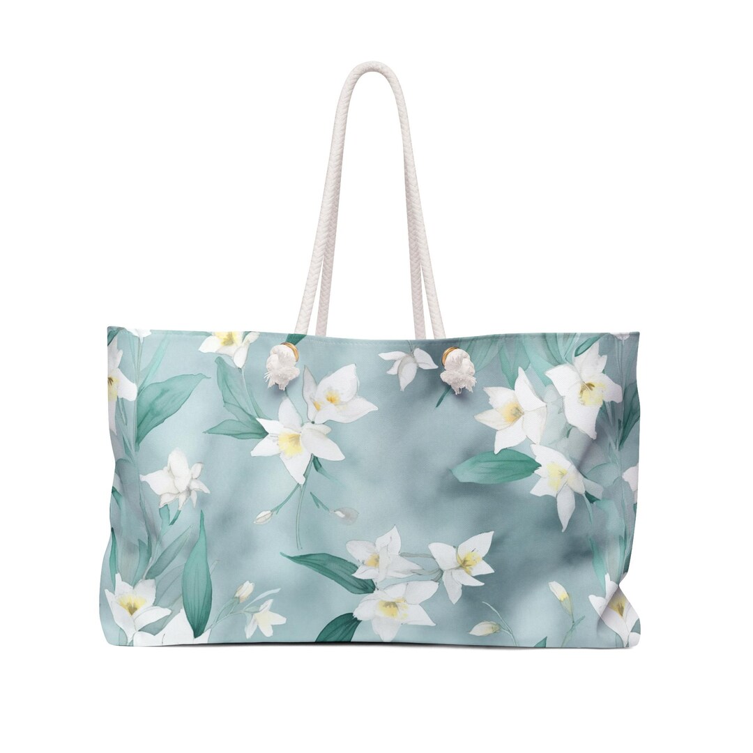 Beach Vibes Weekender Bag, Oversized Tote for Weekend Getaways, Durable ...