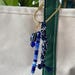 Bag Charm Keychains With Glass + Ceramic Beads, Gold Fixtures, and ...