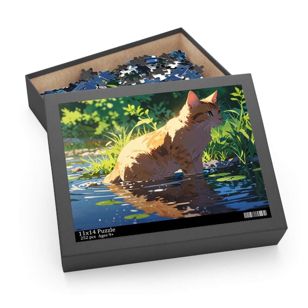 Cat Reflection Puzzle challenging 500-piece Ideal Gift for Cat Lovers ...