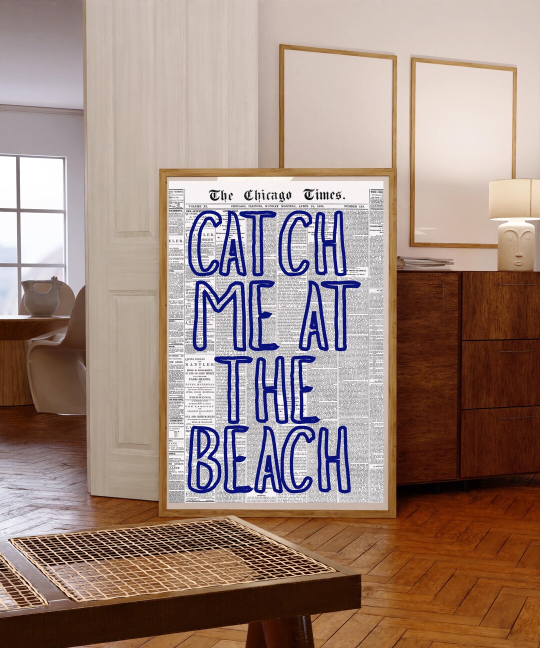 Beach Poster Matte Vertical Posters - Coastal Wall Art Decor Print ...