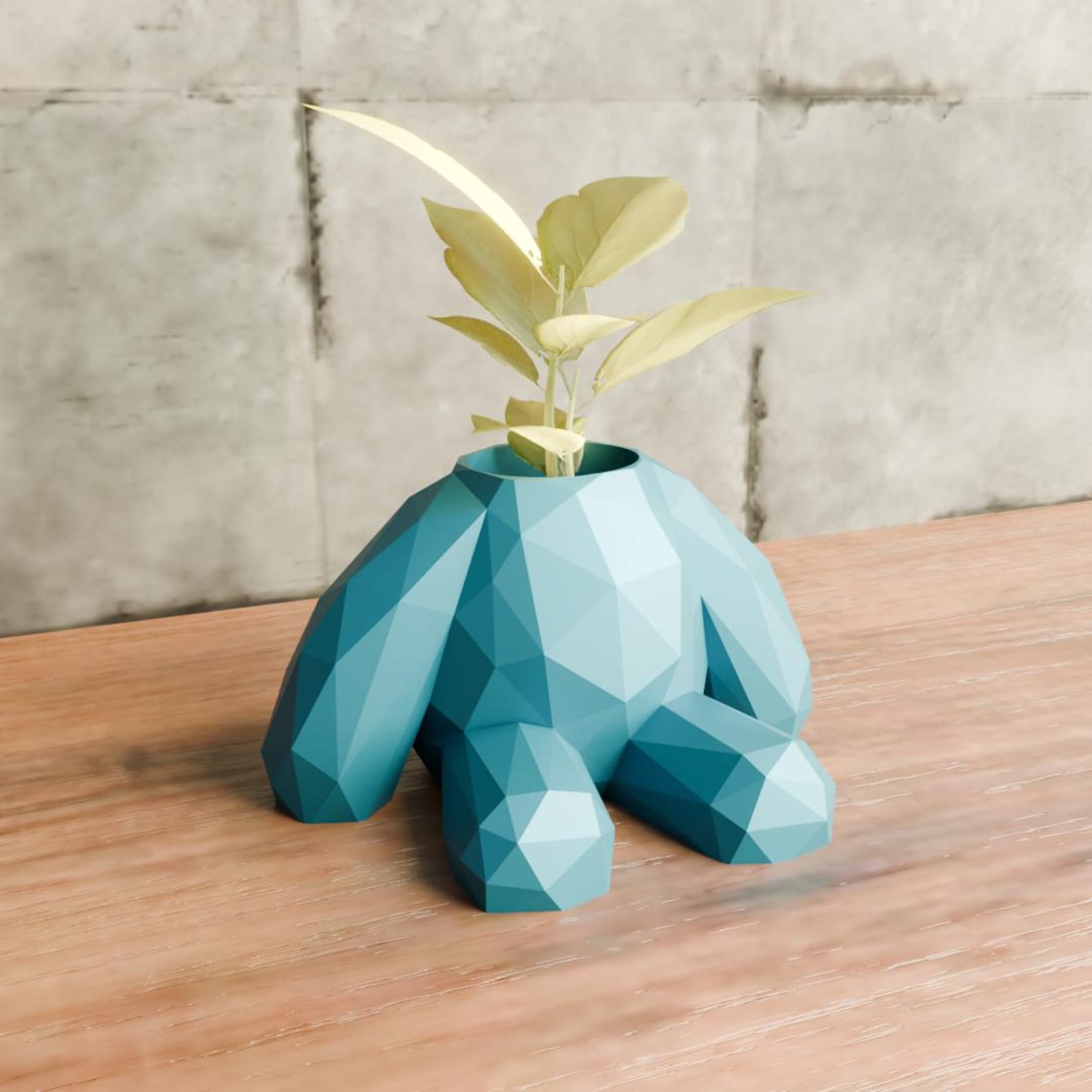 3d Printing Stl File Planter Pot Idea Decoration for Home Low Poly ...