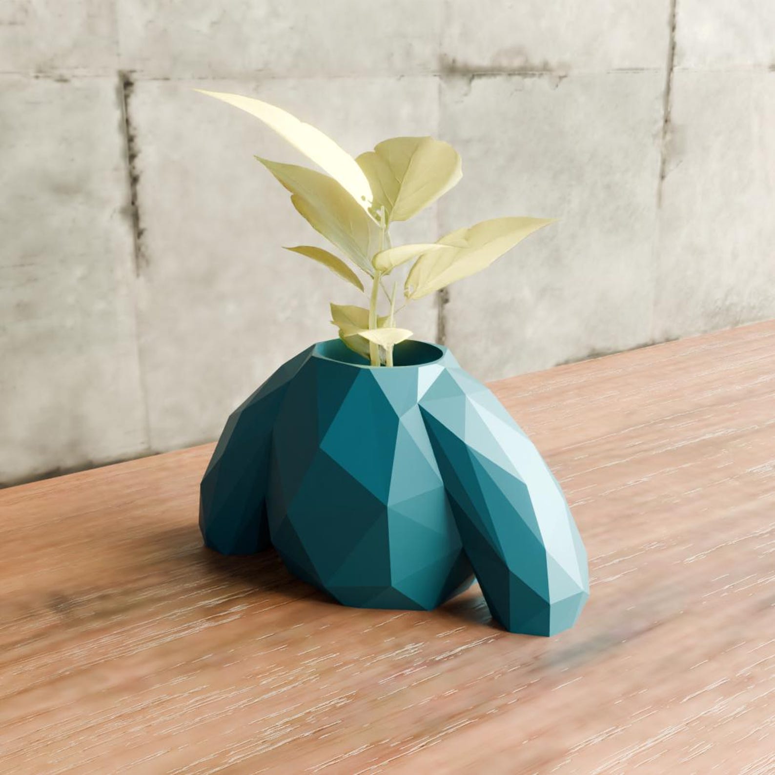 3d Printing Stl File Planter Pot Idea Decoration for Home Low Poly ...