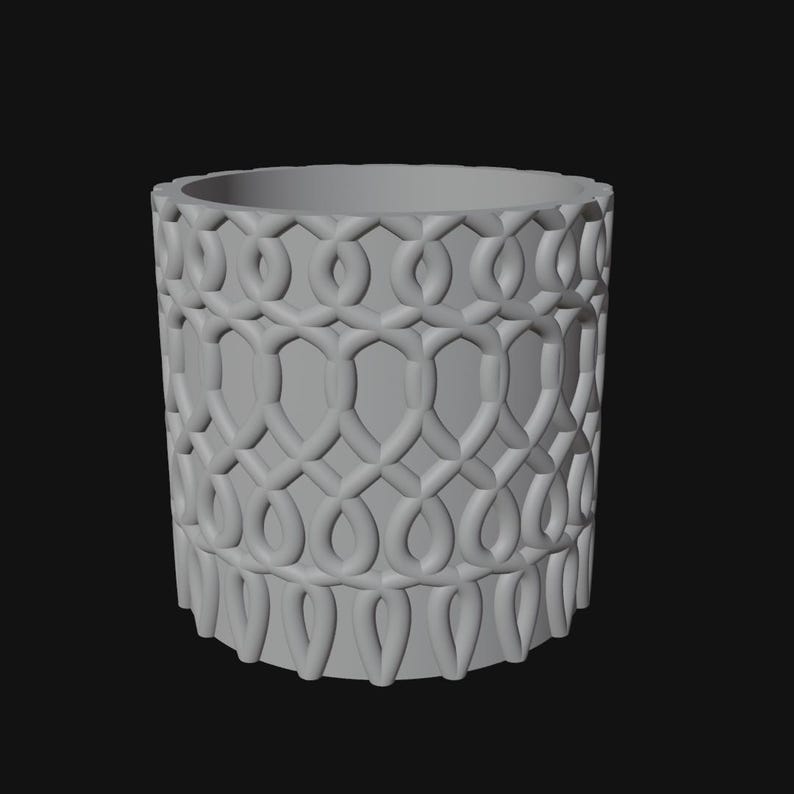 3d Printing Stl File Decorative Planter Pot for Home Decoration and ...